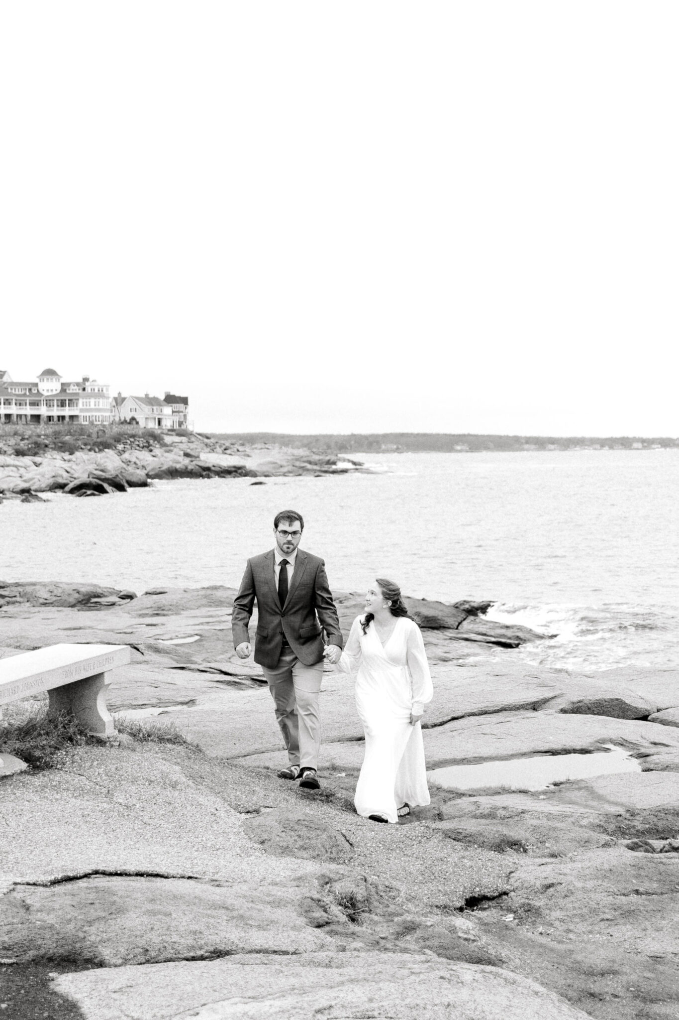 A+E | Nubble Lighthouse Micro Wedding | York, Maine Photography